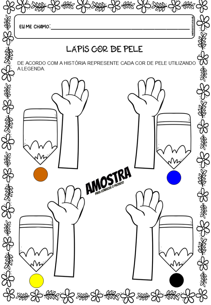 HISTÓRIA INTERATIVA LÁPIS COR DE PELE – Professora Jani