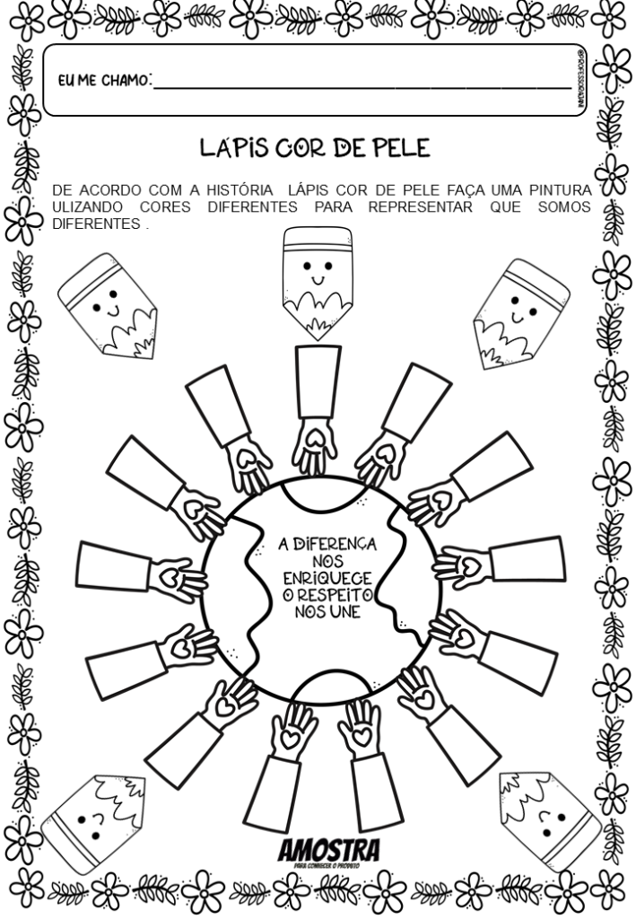 HISTÓRIA INTERATIVA LÁPIS COR DE PELE – Professora Jani